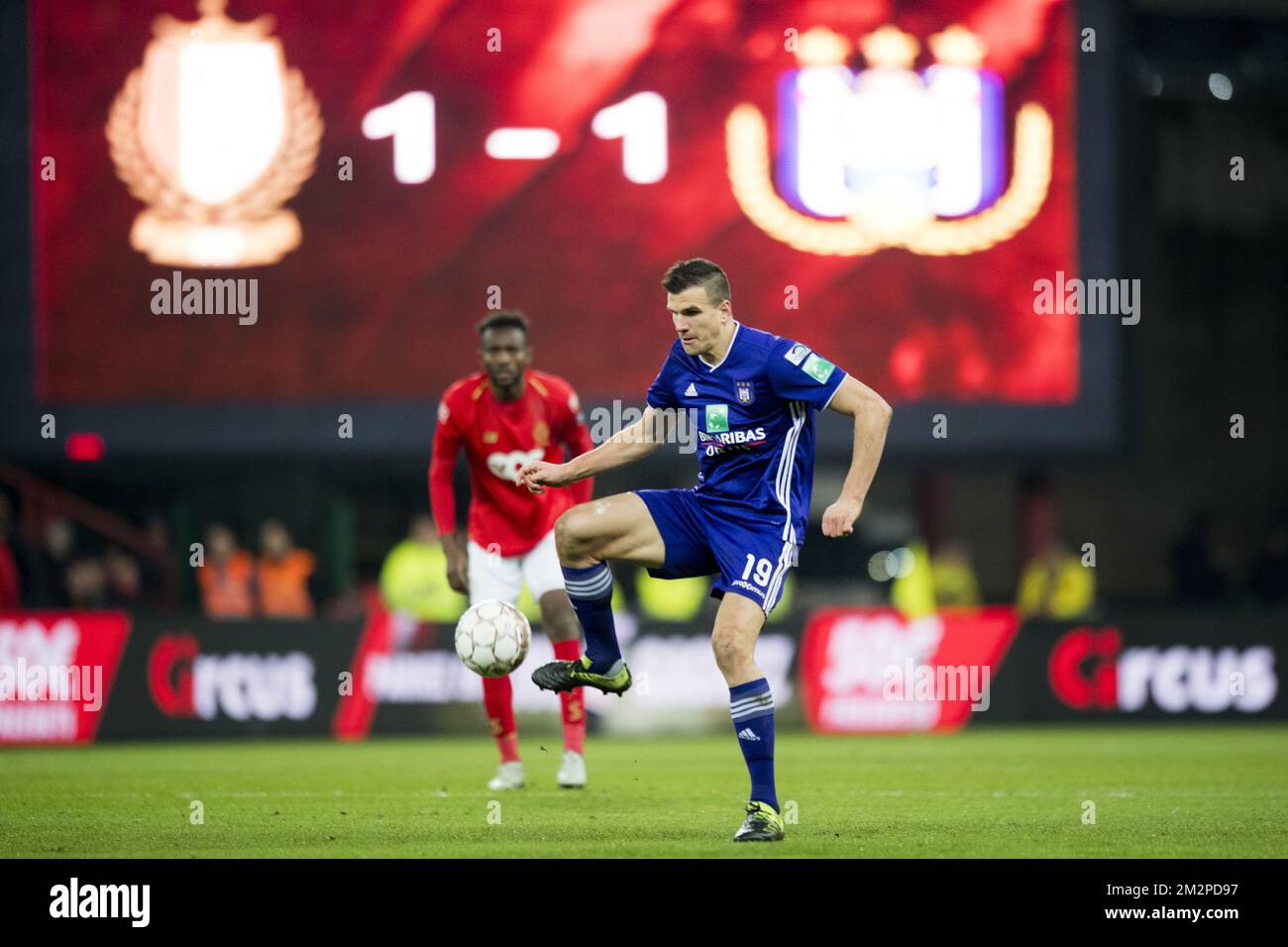 Anderlecht's Ivan Santini pictured in action during a soccer game ...