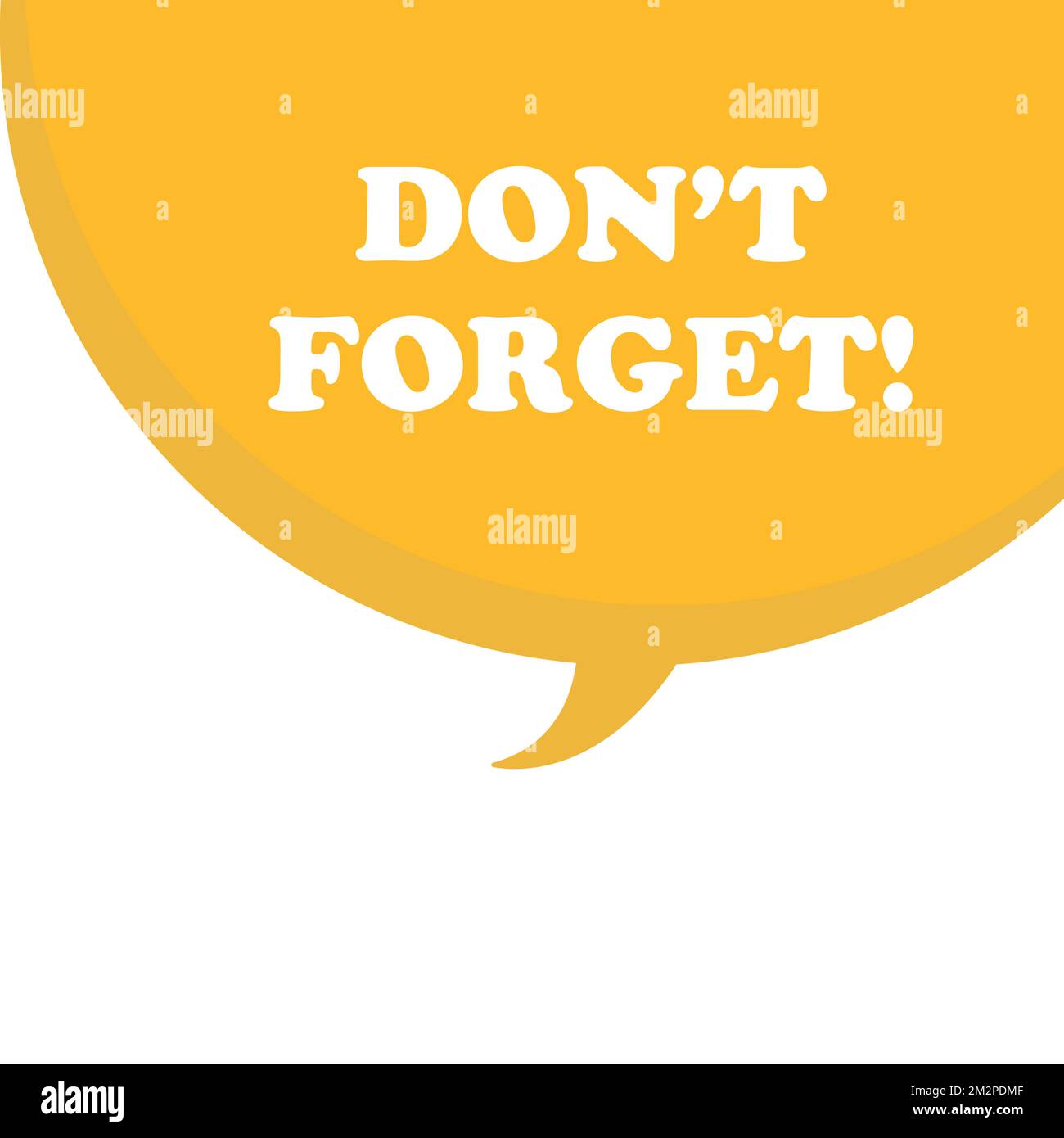 Dont forget vector vectors hi-res stock photography and images - Alamy