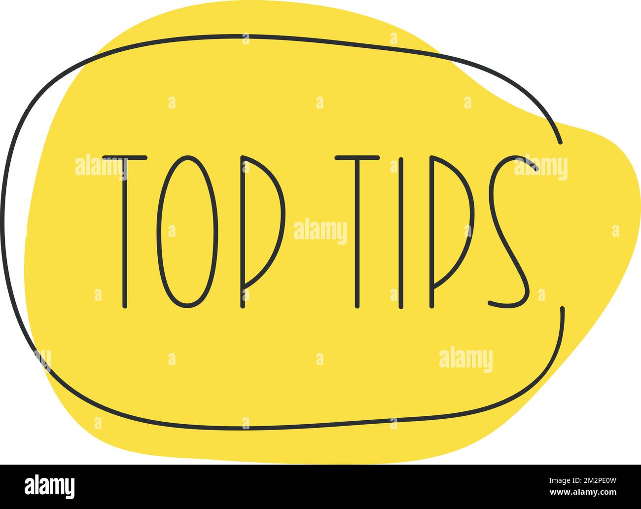 Top tips on speech bubble. Vector EPS 10 Illustration Stock Vector ...