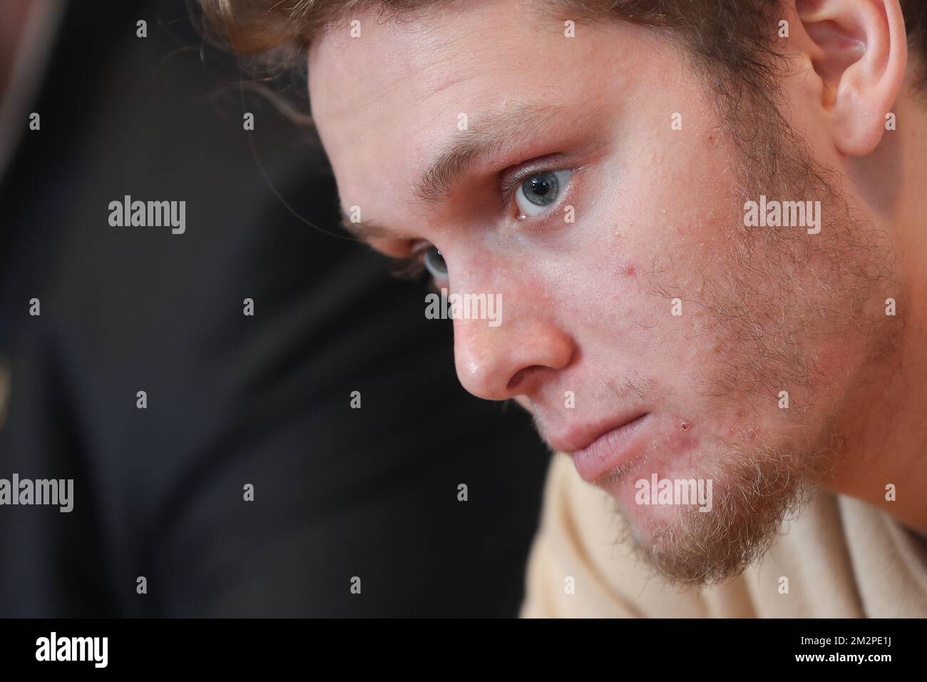 Standard's Alen Halilovic pictured during a press conference of Belgian ...