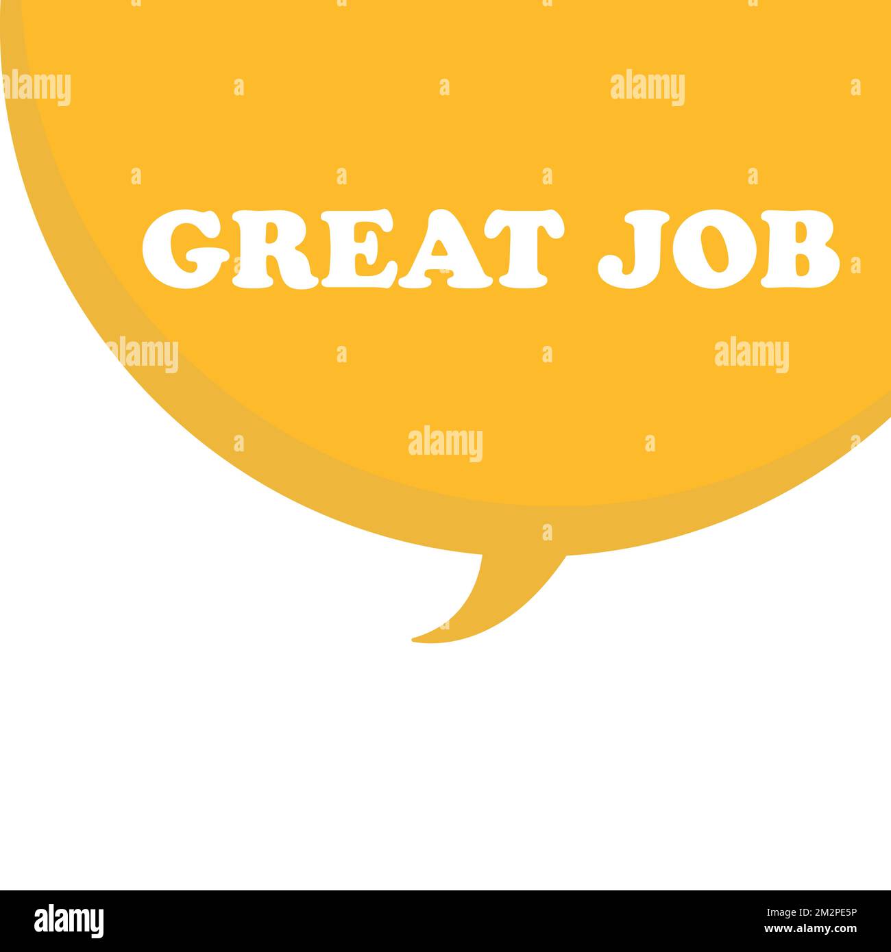 Great job on speech bubble. Vector illustration EPS 10 Stock Vector ...