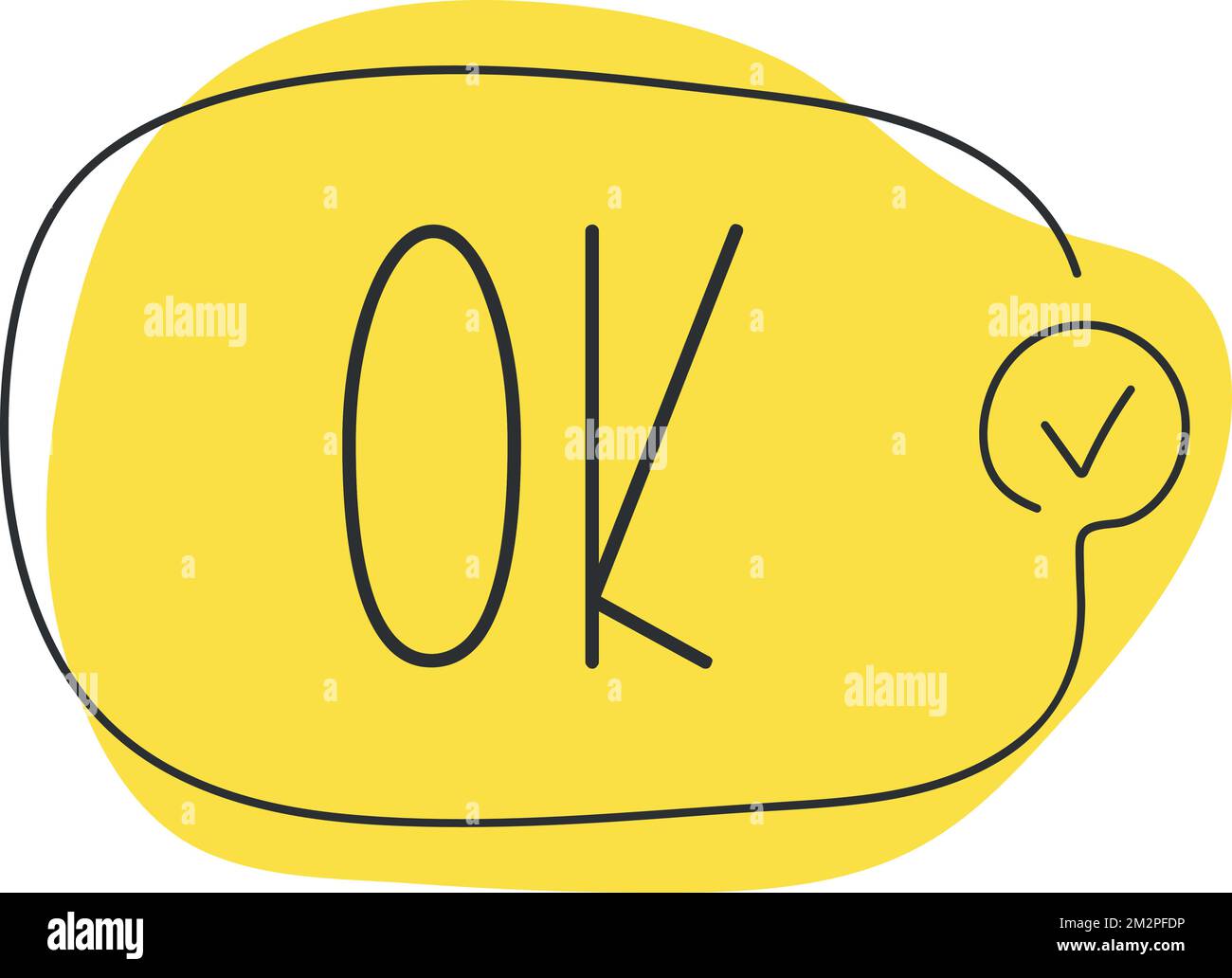 Yes communication bubble cartoon hi-res stock photography and images ...