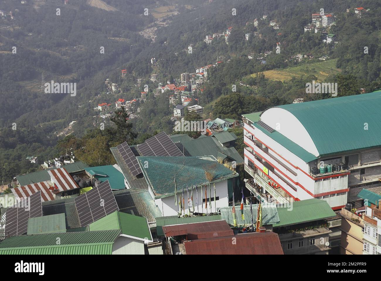 Gangtok, Sikkim, India - 11th October 2022: beautiful townscape of ...