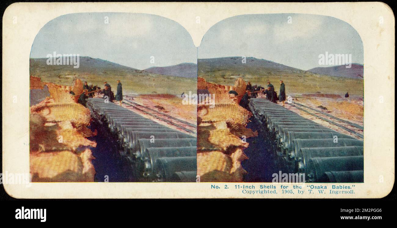 Eleven inch shells for the 'Osaka babies.' , Shells Ammunition, Russo ...