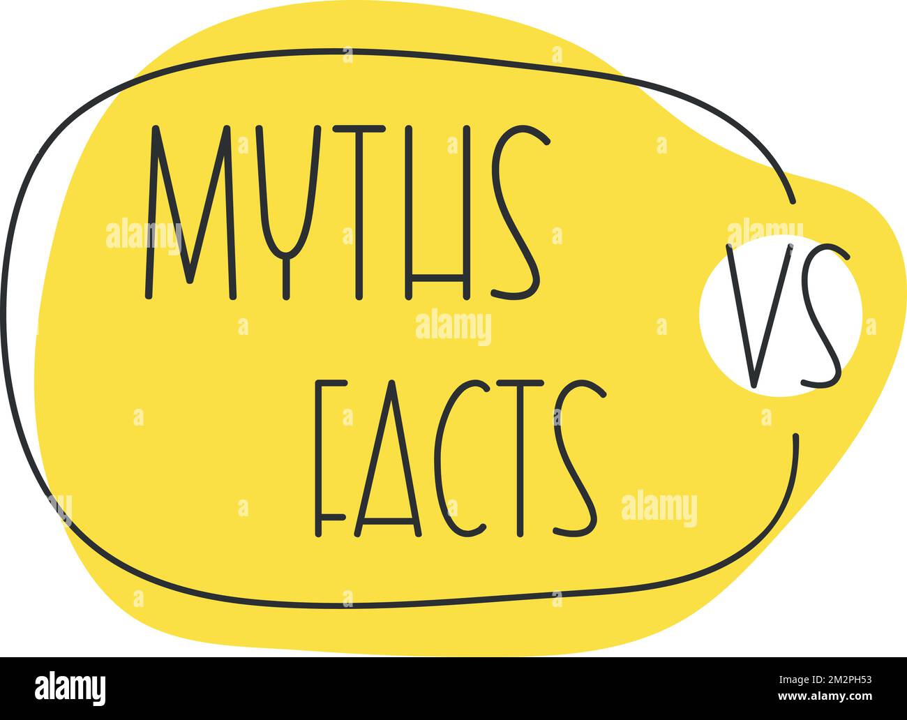 megaphone with Myths vs facts speech bubble. Loudspeaker Stock Vector ...