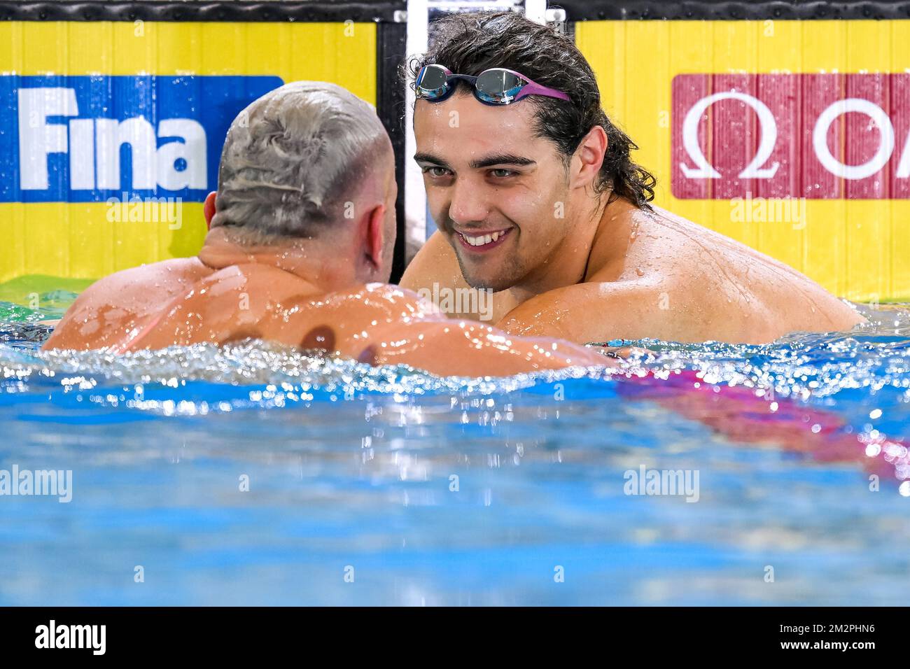 Melbourne, Australia. 14th Dec, 2022. Thomas Ceccon of Italy reacts ...