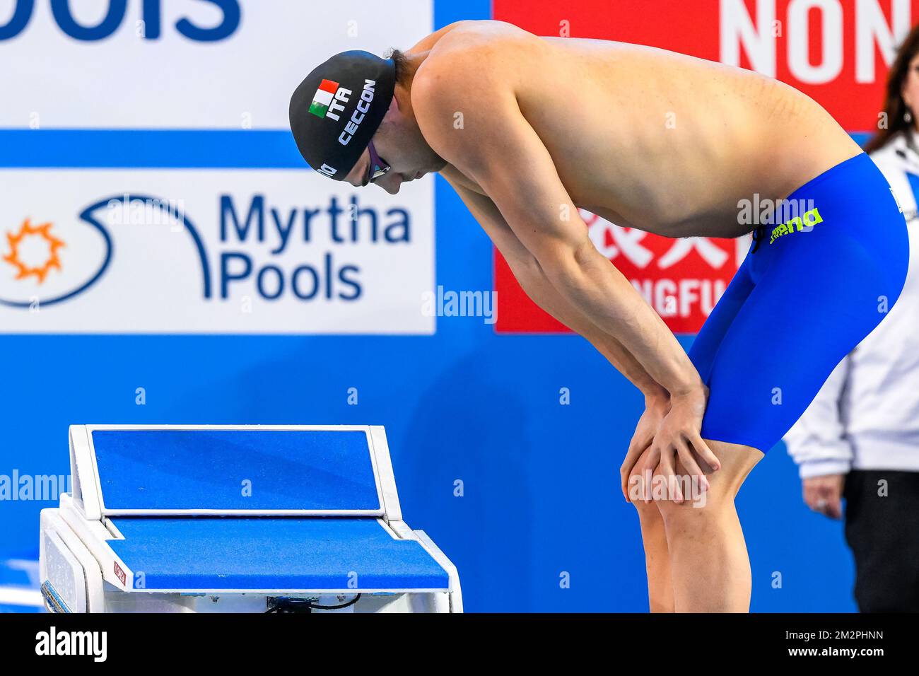 Melbourne, Australia. 14th Dec, 2022. Thomas Ceccon of Italy prepares ...