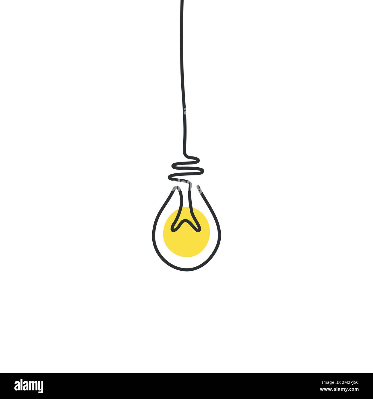 Creative idea, hand drawn light bulb in doodle style Stock Vector Image & Art - Alamy