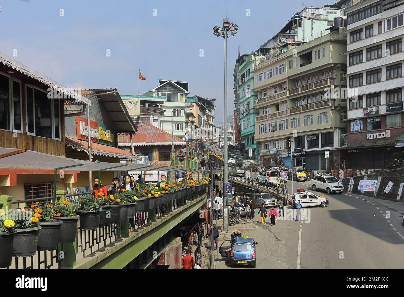 Gangtok, Sikkim, India - 11th October 2022: beautiful townscape of ...