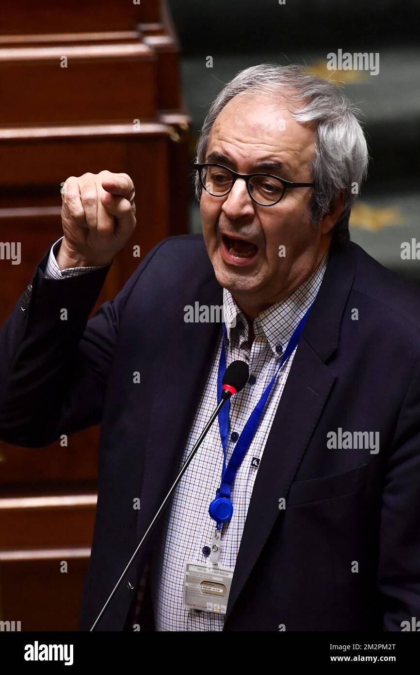 sp.a's Dirk Van der Maelen pictured during a plenary session of the ...