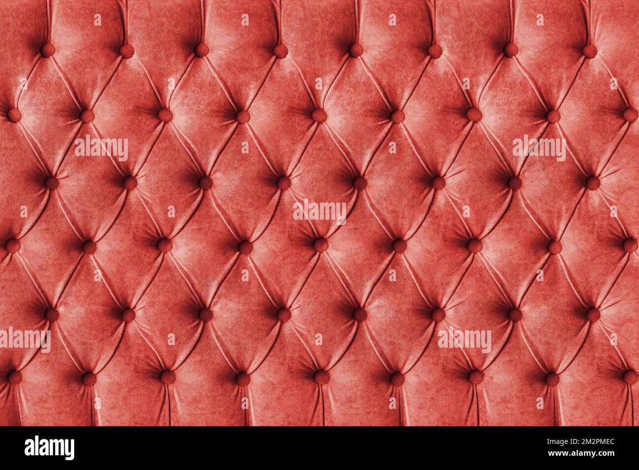 Red capitone checkered soft fabric textile decorative background with ...