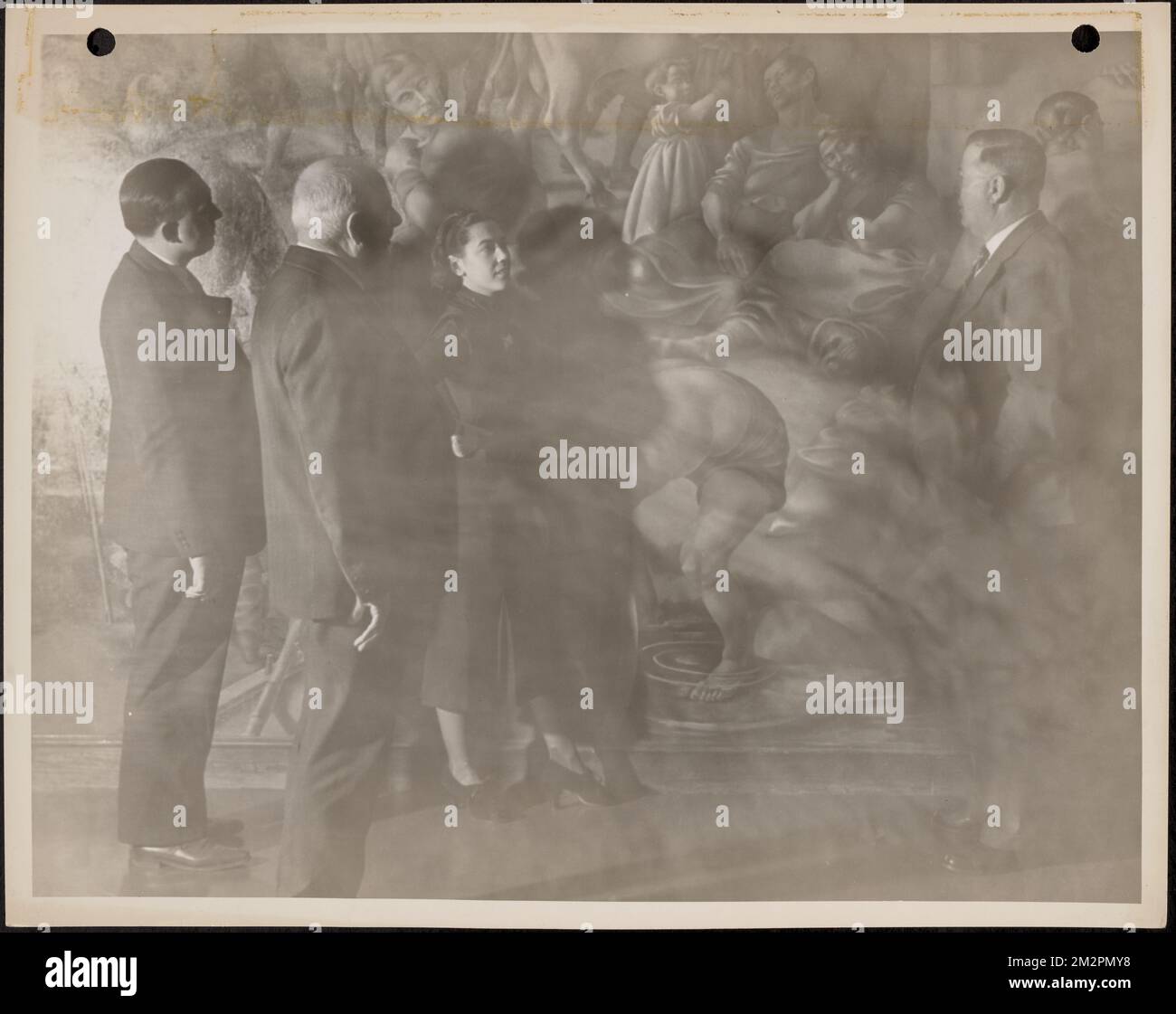 Elizabeth Tracy with 'Settlement of Saugus' mural in Saugus police ...