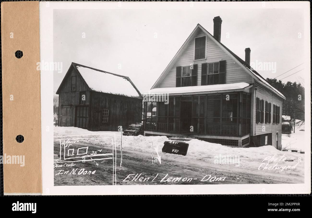 Ellen L. Lemon, house, barn, North Dana, Dana, Mass., Mar. 2, 1929 ...