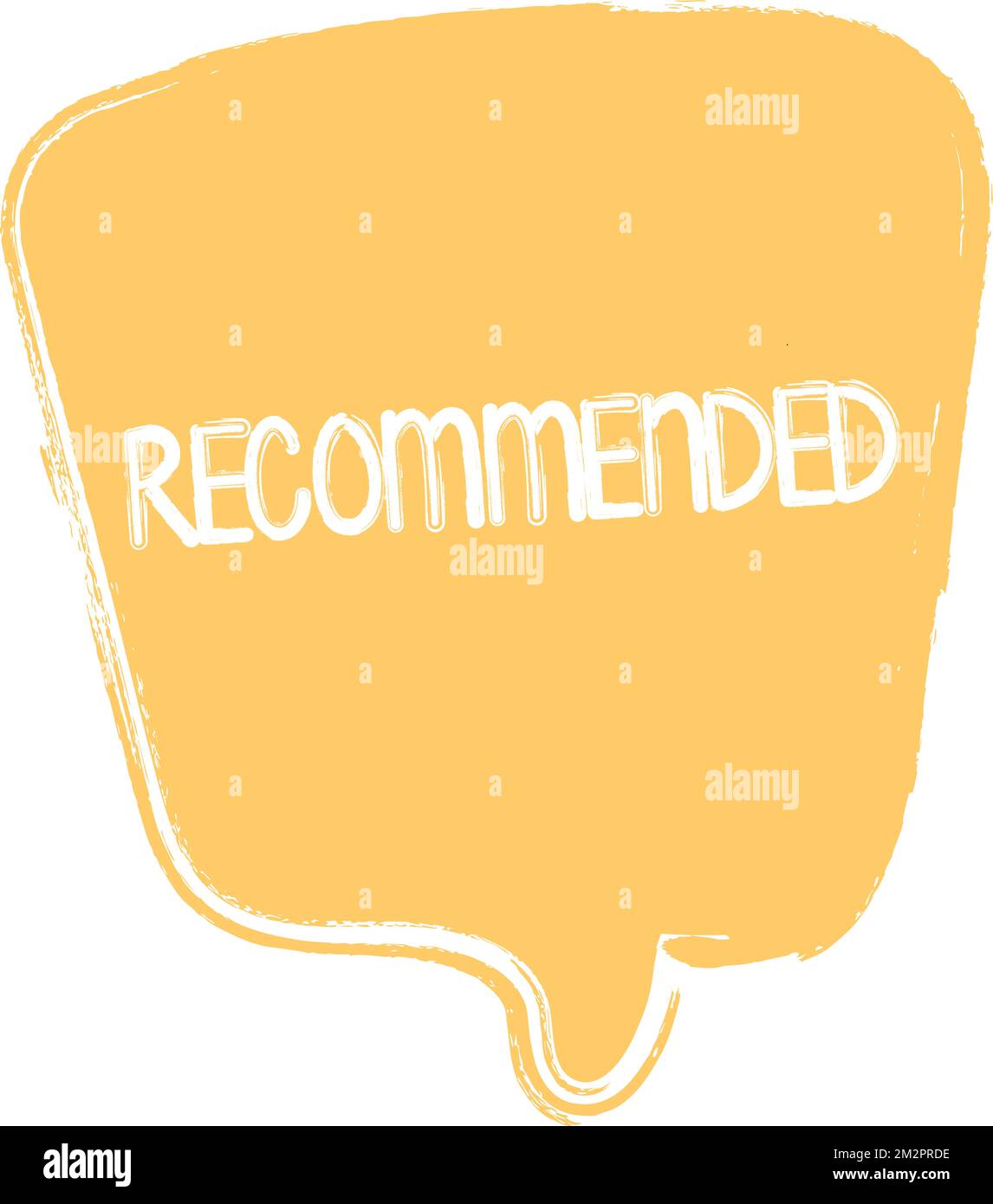 recommended sign. recommended square speech bubble. recommended Stock ...