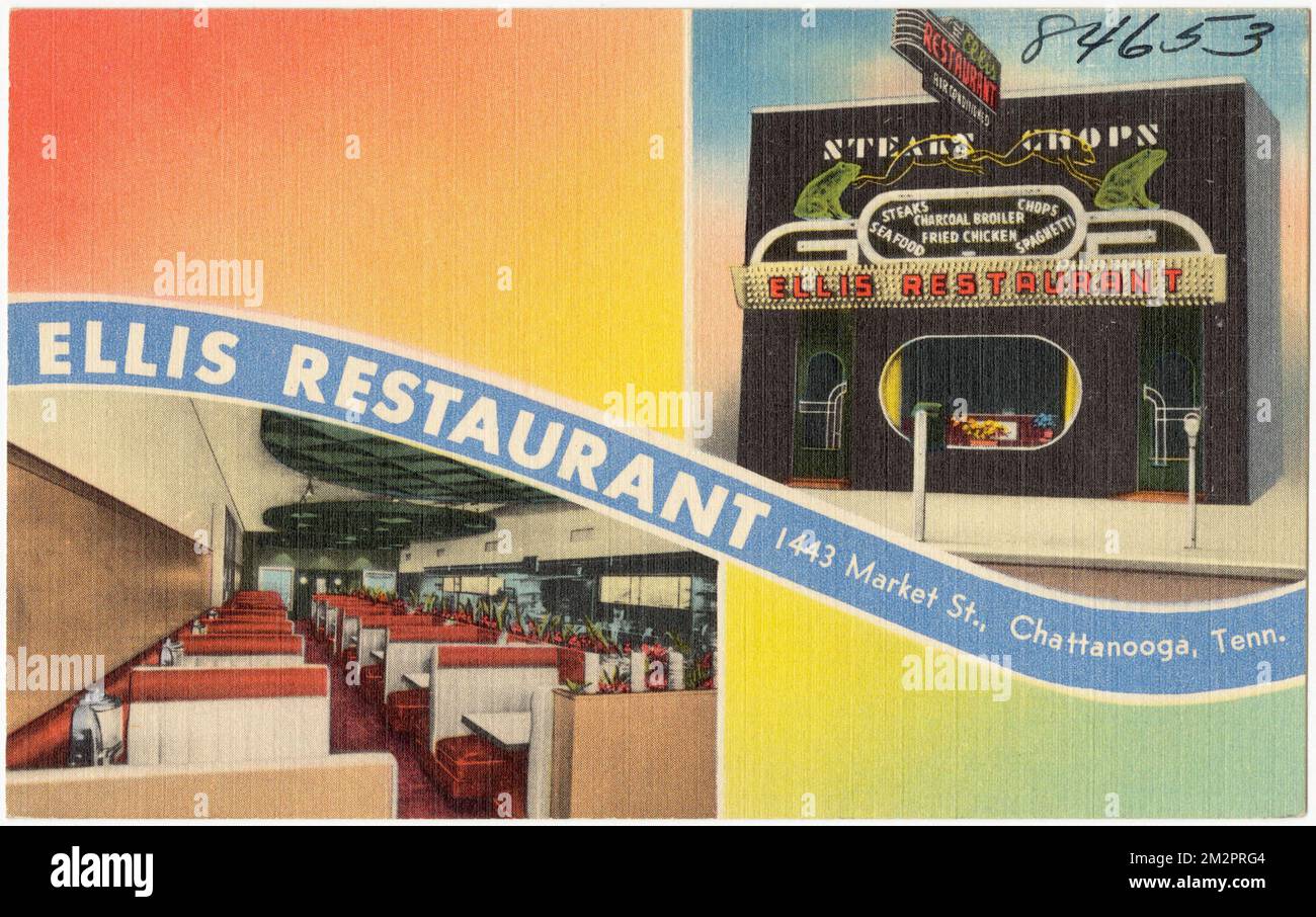 Ellis Restaurant, 1443 Market St., Chattanooga, Tenn. , Restaurants ...