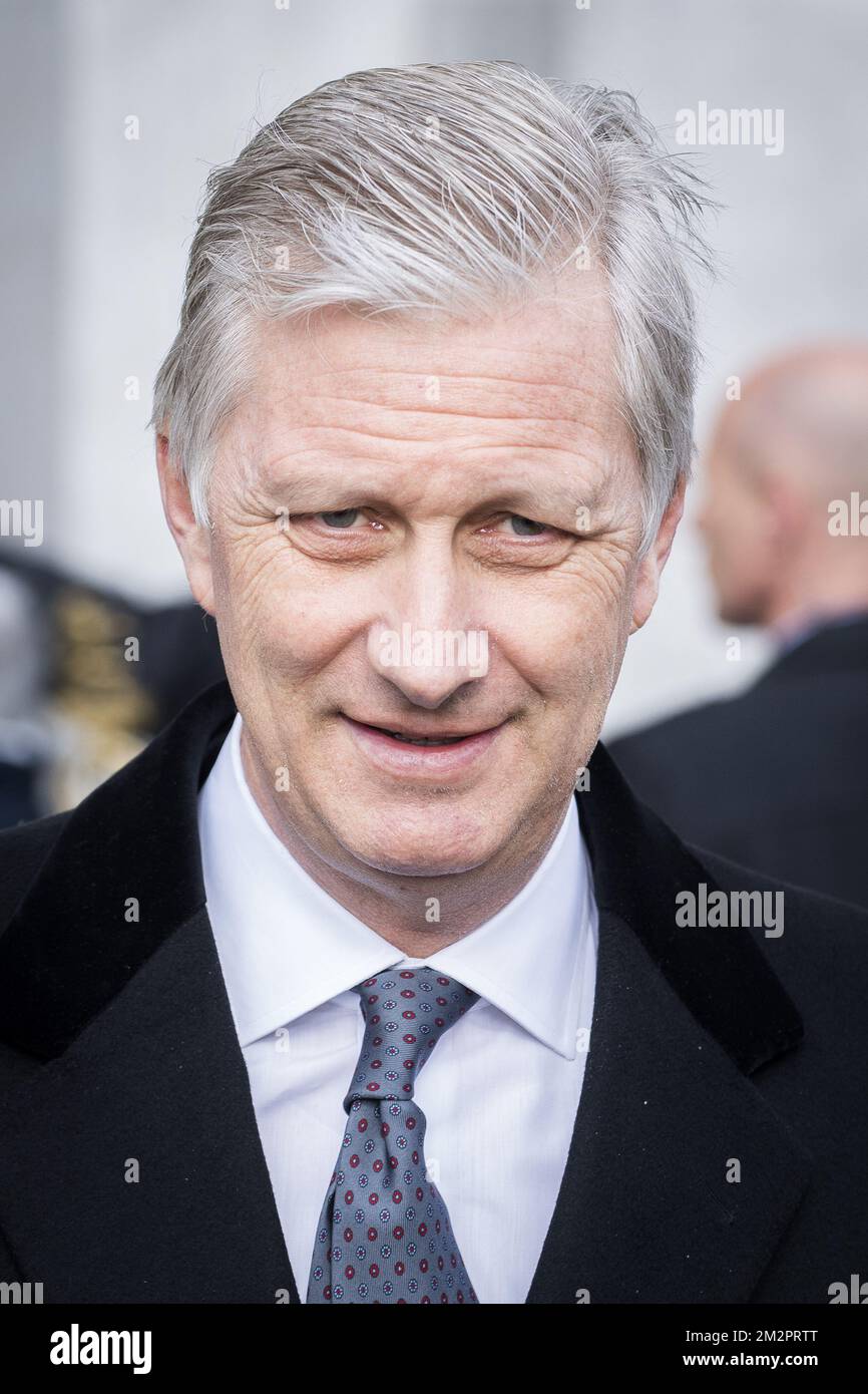 King Philippe - Filip of Belgium pictured during a special Mass to ...