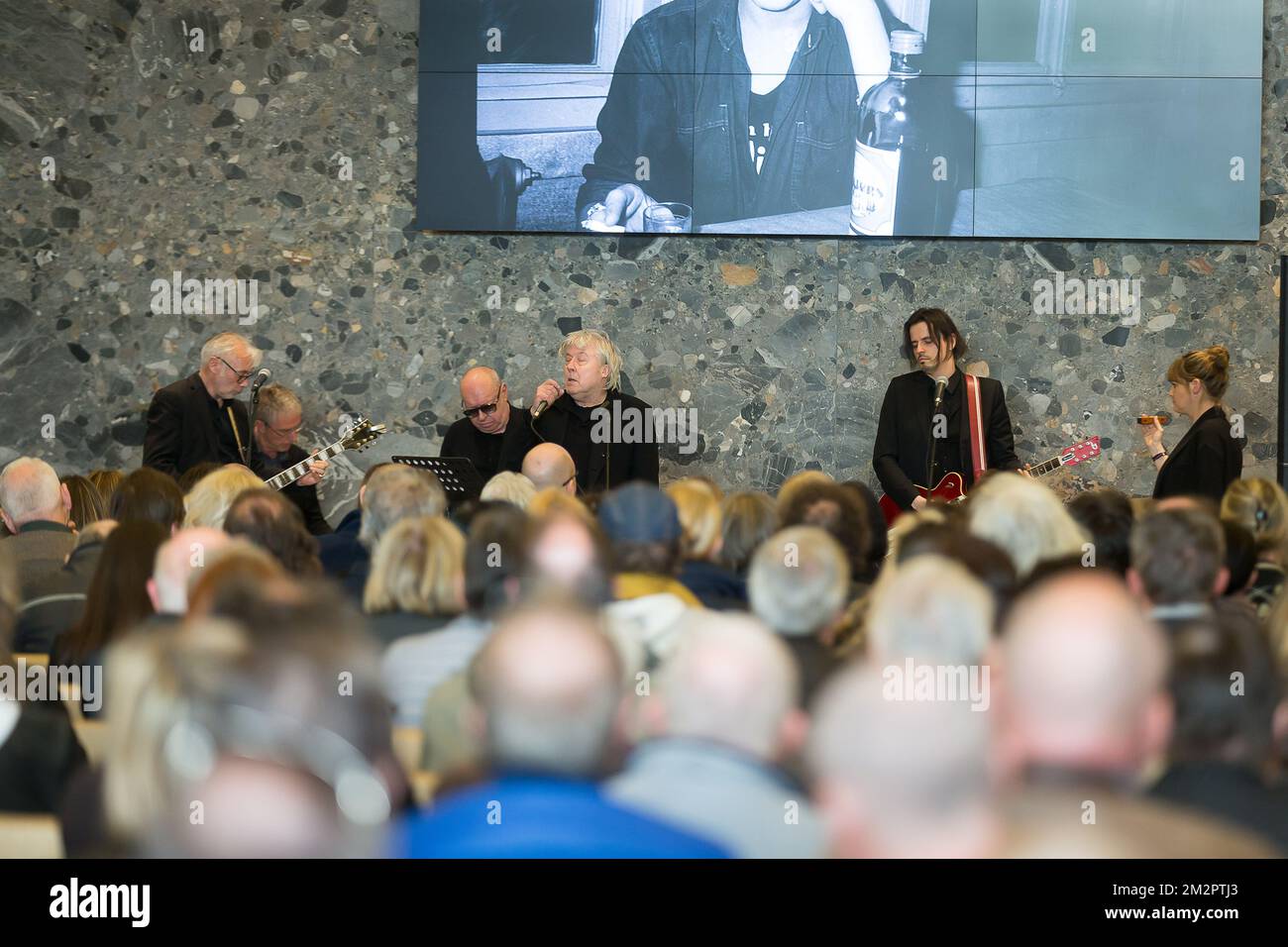 Patrick Riguelle, Jan Hautekiet, singer Arno Hintjens and Singer and ...