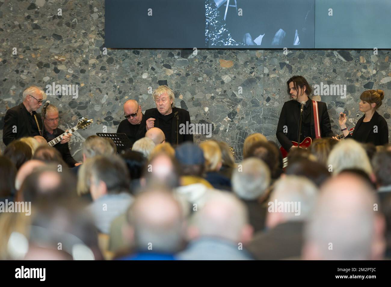 Patrick Riguelle, Jan Hautekiet, singer Arno Hintjens and Singer and ...