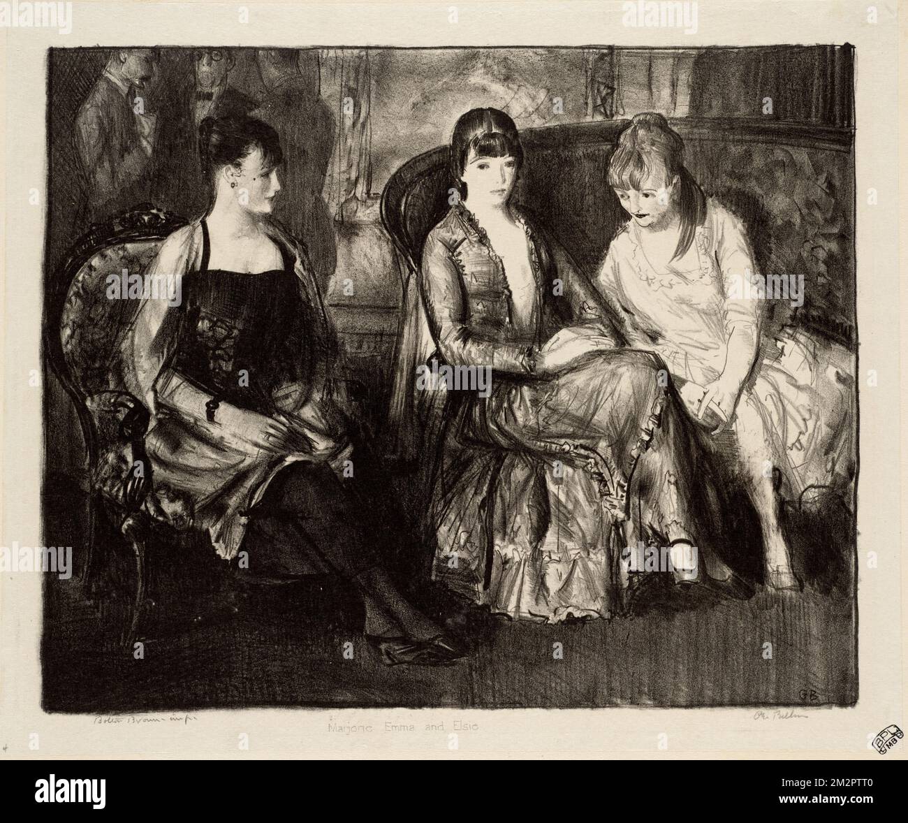 Elsie, Emma and Marjorie, second stone , Spouses, Sitting, Speicher ...
