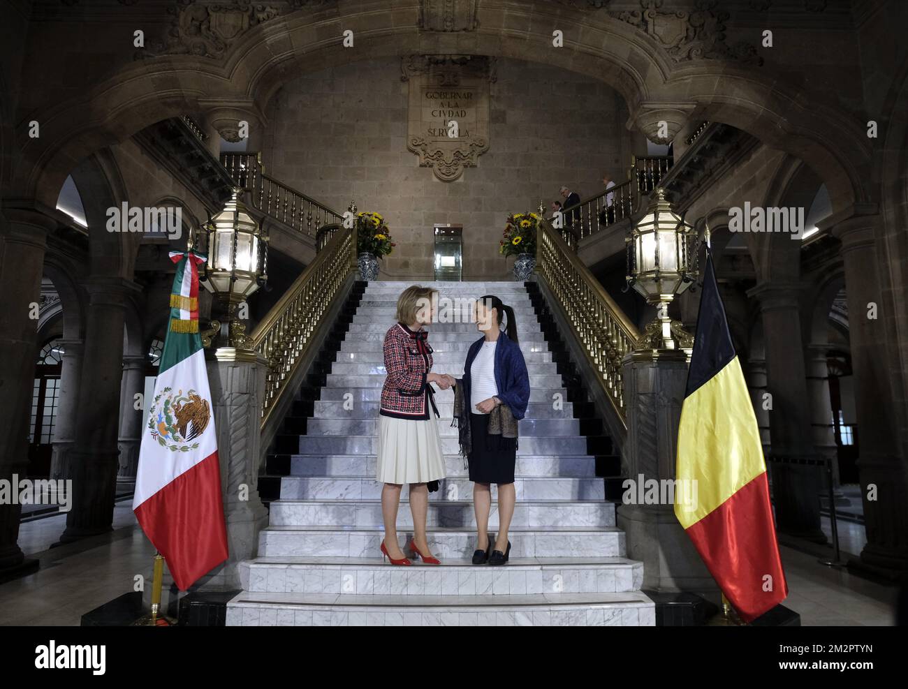 Princess Astrid of Belgium and Dr Claudia Sheinbaum Pardo, jefe de ...
