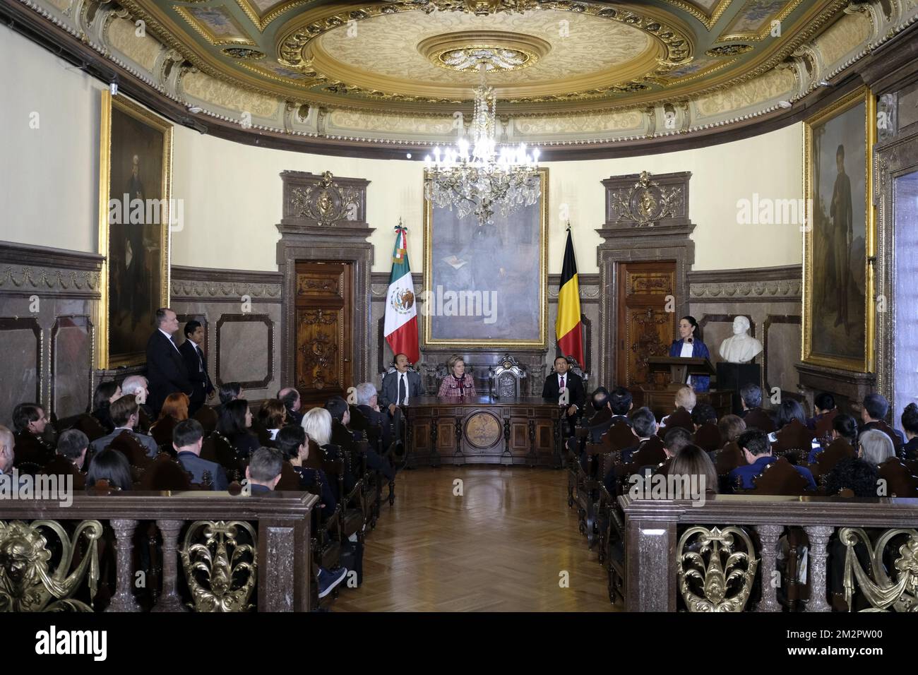 Princess Astrid of Belgium and Dr Claudia Sheinbaum Pardo, jefe de ...
