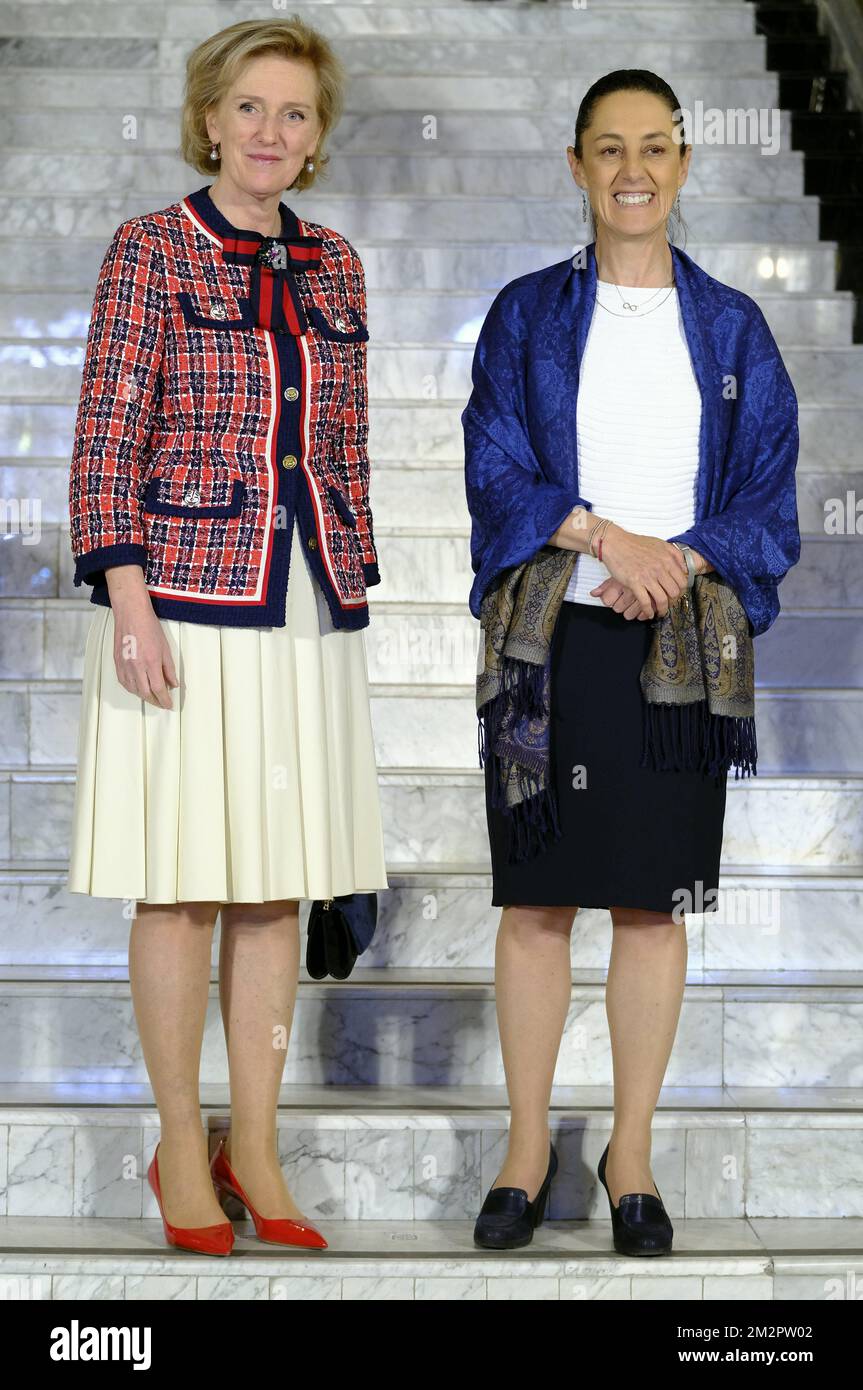 Princess Astrid of Belgium and Dr Claudia Sheinbaum Pardo, jefe de ...