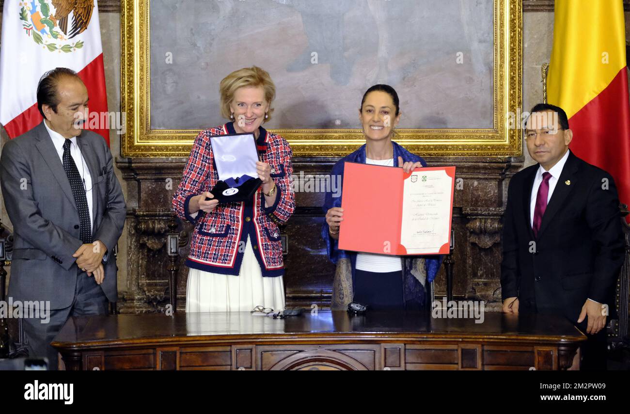 Princess Astrid of Belgium and Dr Claudia Sheinbaum Pardo, jefe de ...