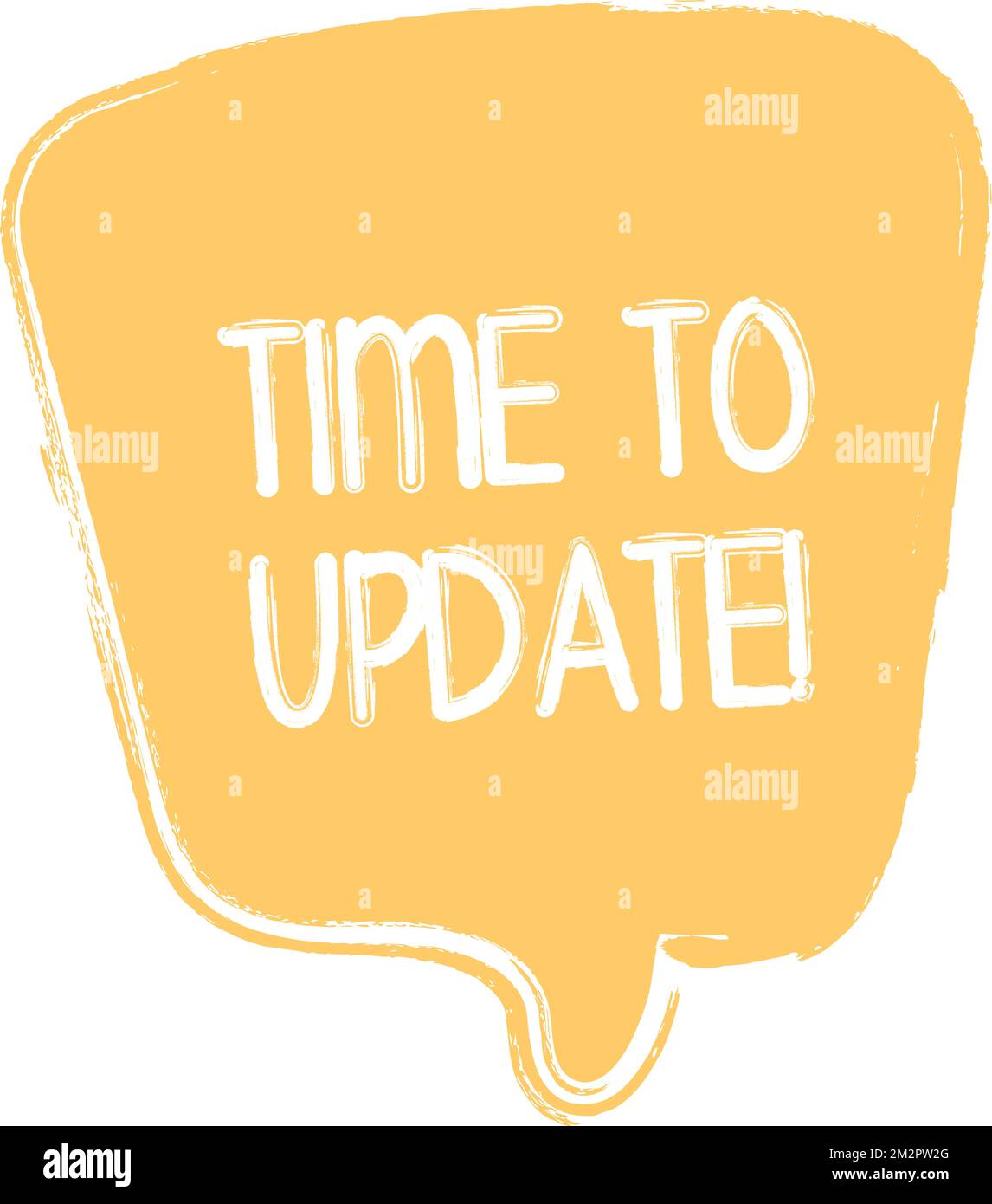 Time to update on speech bubble Stock Vector Image & Art - Alamy