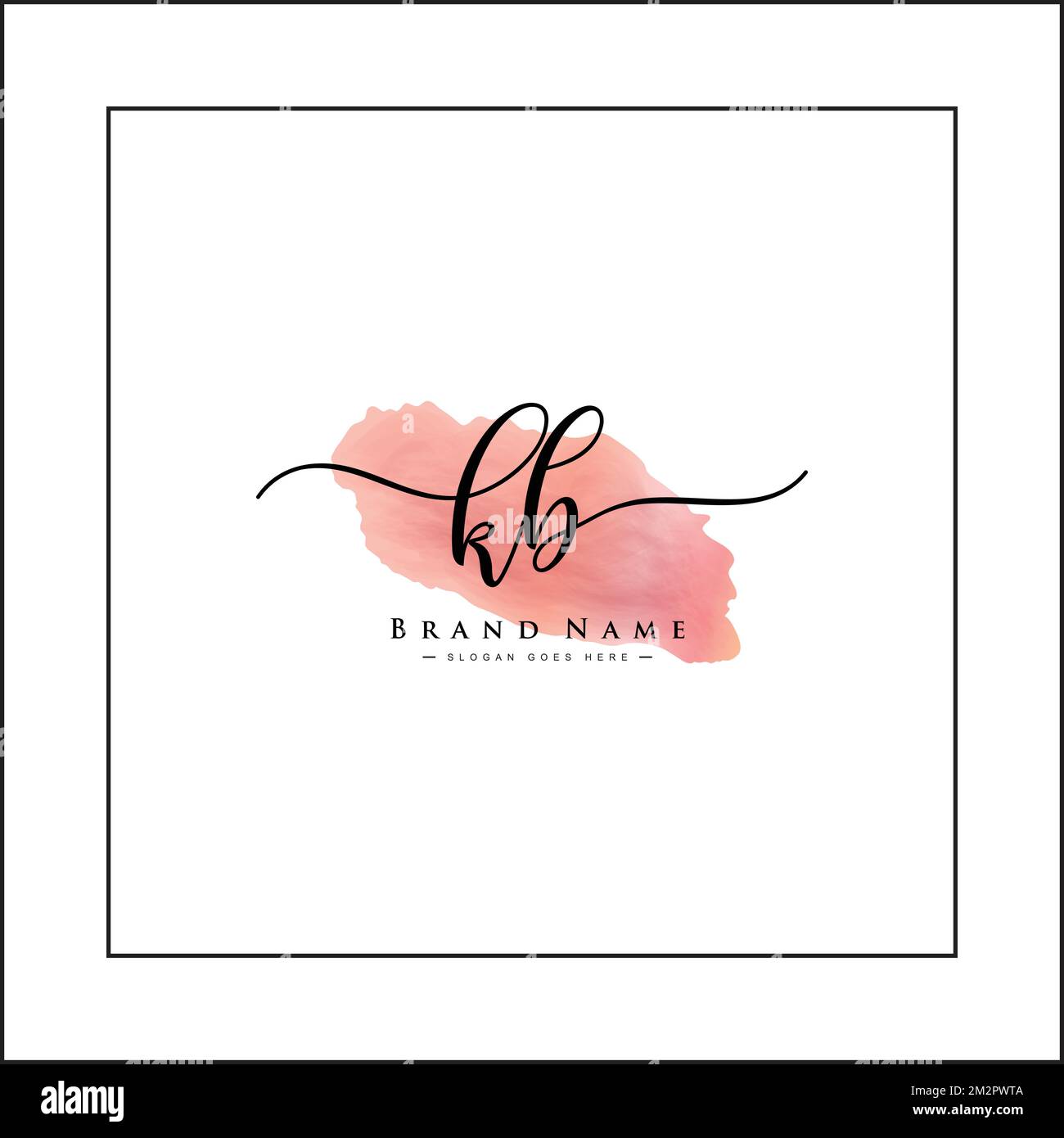 KB Initial Logo in Signature Style for Photography and Fashion Business ...