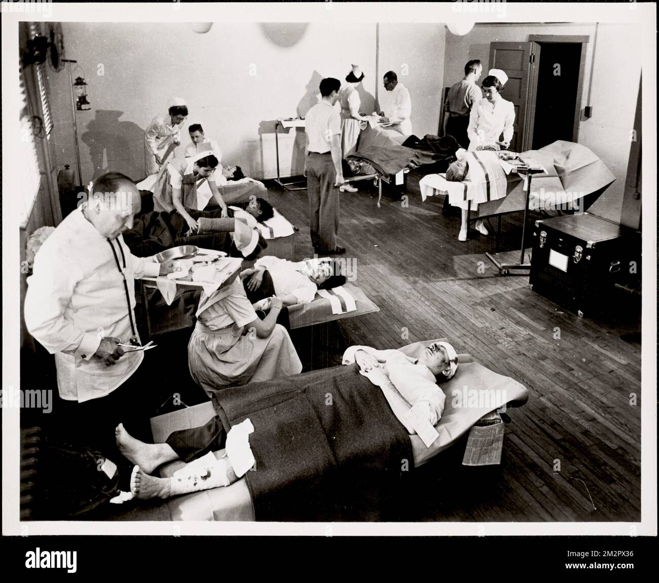 Emergency Hospital Exhibit [1955] , Hospitals, Civil defense. Records ...