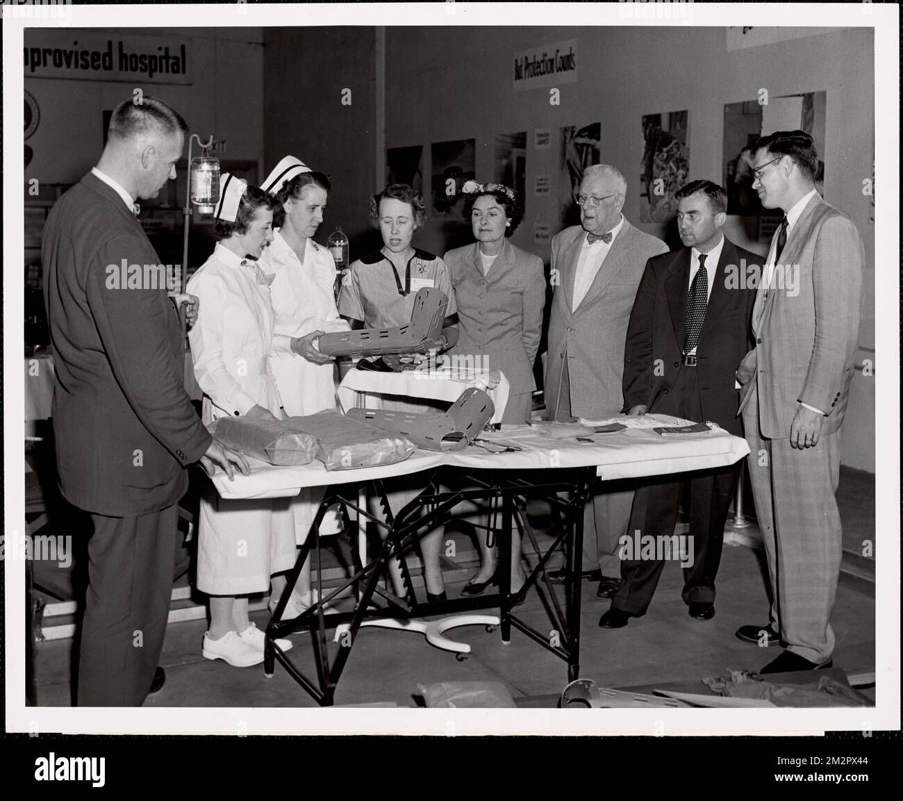Emergency Hospital Exhibit [1955] , Exhibitions, Hospitals, Civil ...