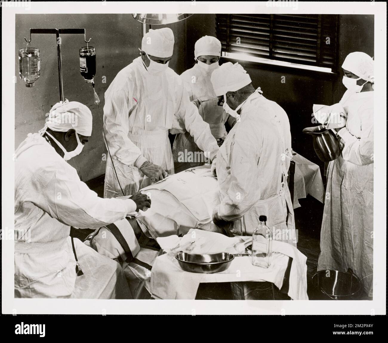 Emergency Hospital Exhibit [1955] , Operating rooms, Civil defense ...