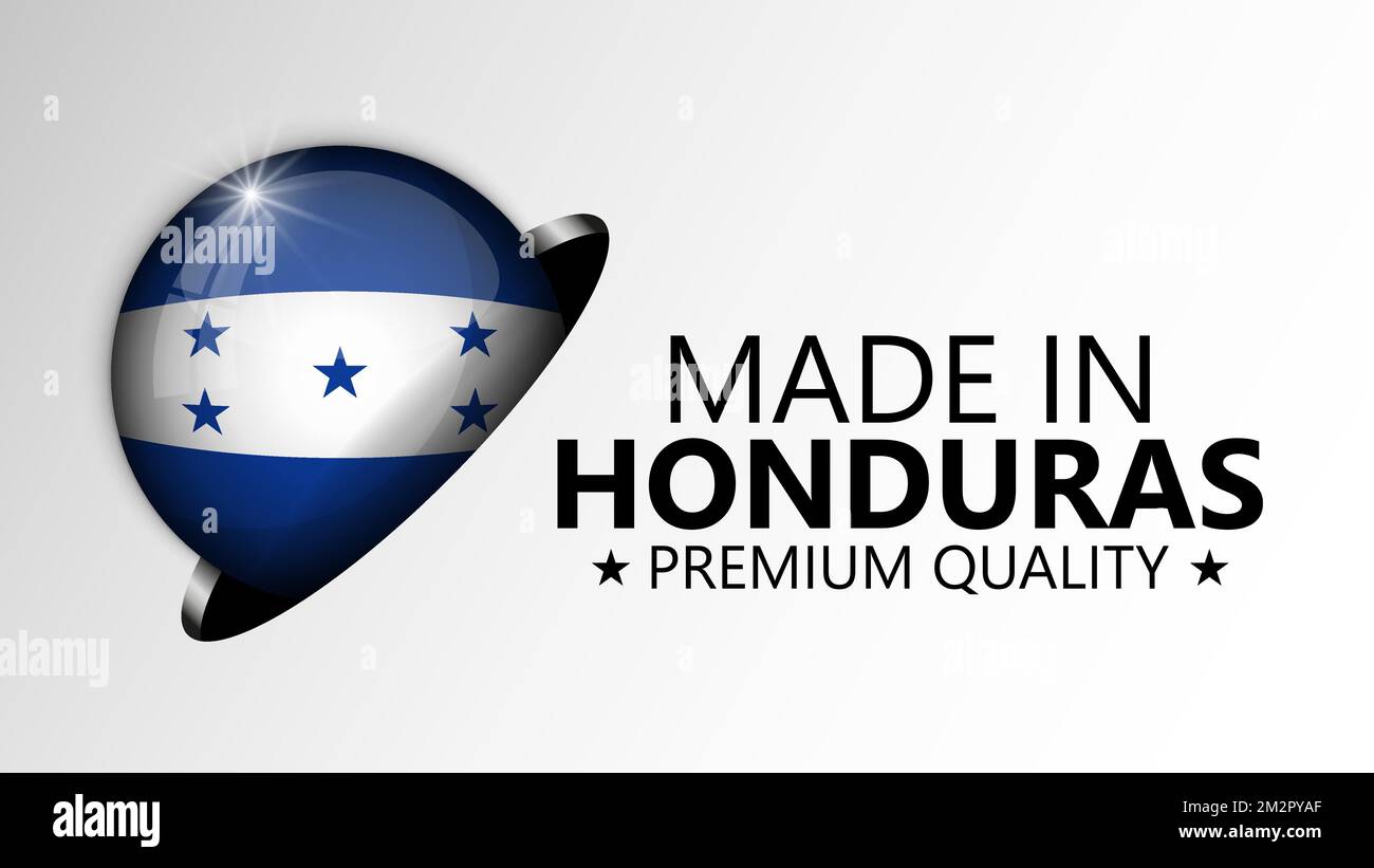 Made in Honduras graphic and label. Element of impact for the use you ...