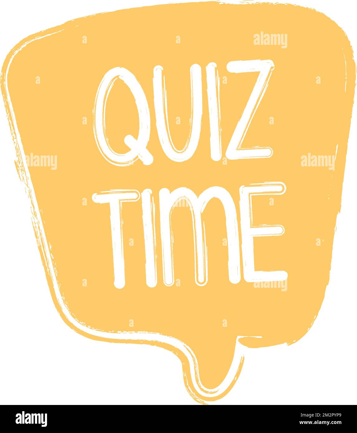Quiz logo with speech bubble symbols, concept of questionnaire show ...