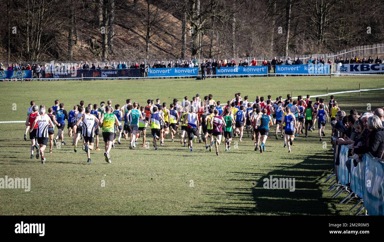 Illustration picture shows the men's race at the final stage of the ...