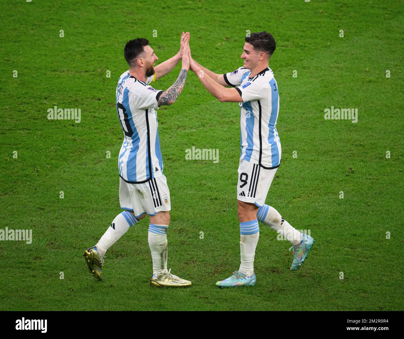 Lionel messi goal celebration argentina hi-res stock photography and ...