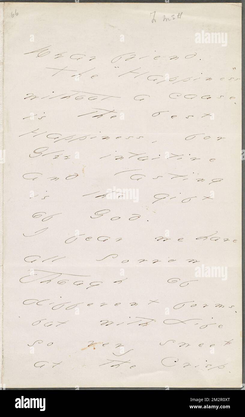 Emily Dickinson, Amherst, Mass., autograph letter to Mary Channing ...