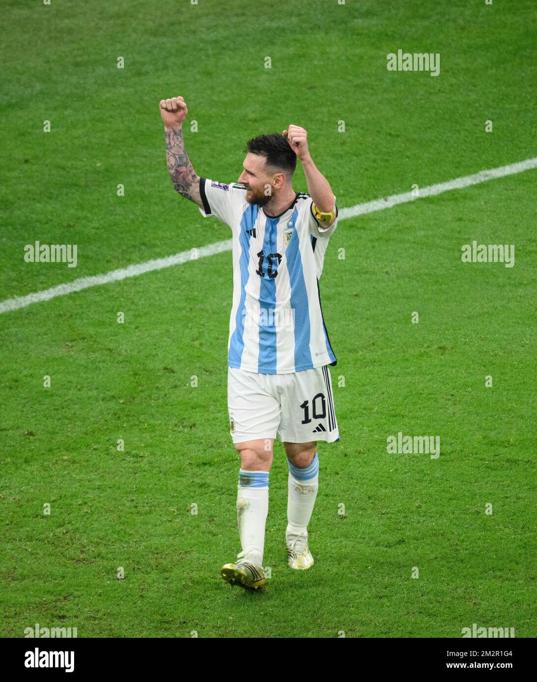 Lionel messi goal celebration hi-res stock photography and images - Alamy