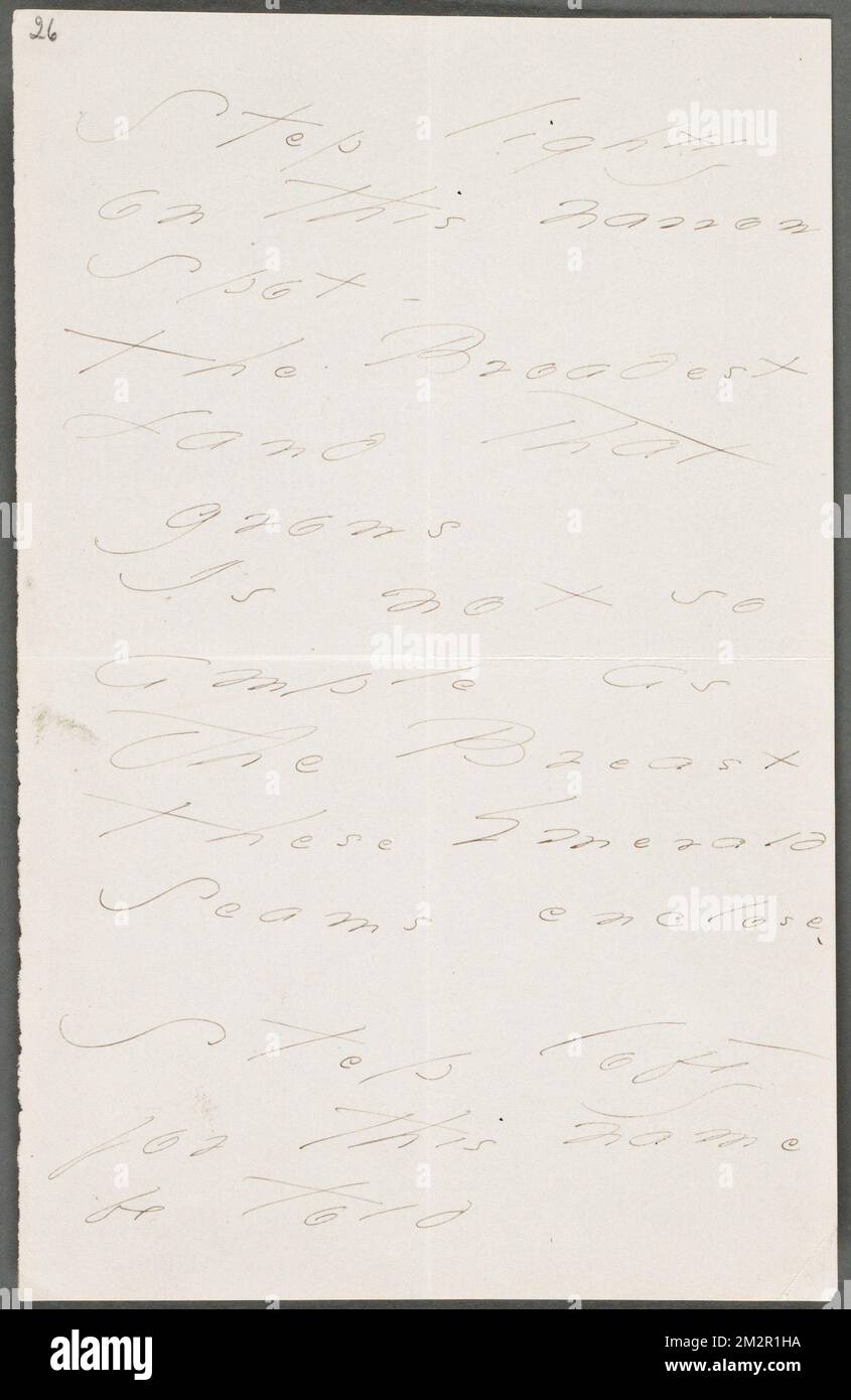 Emily Dickinson, Amherst, Mass., autograph manuscript poem: Step ...