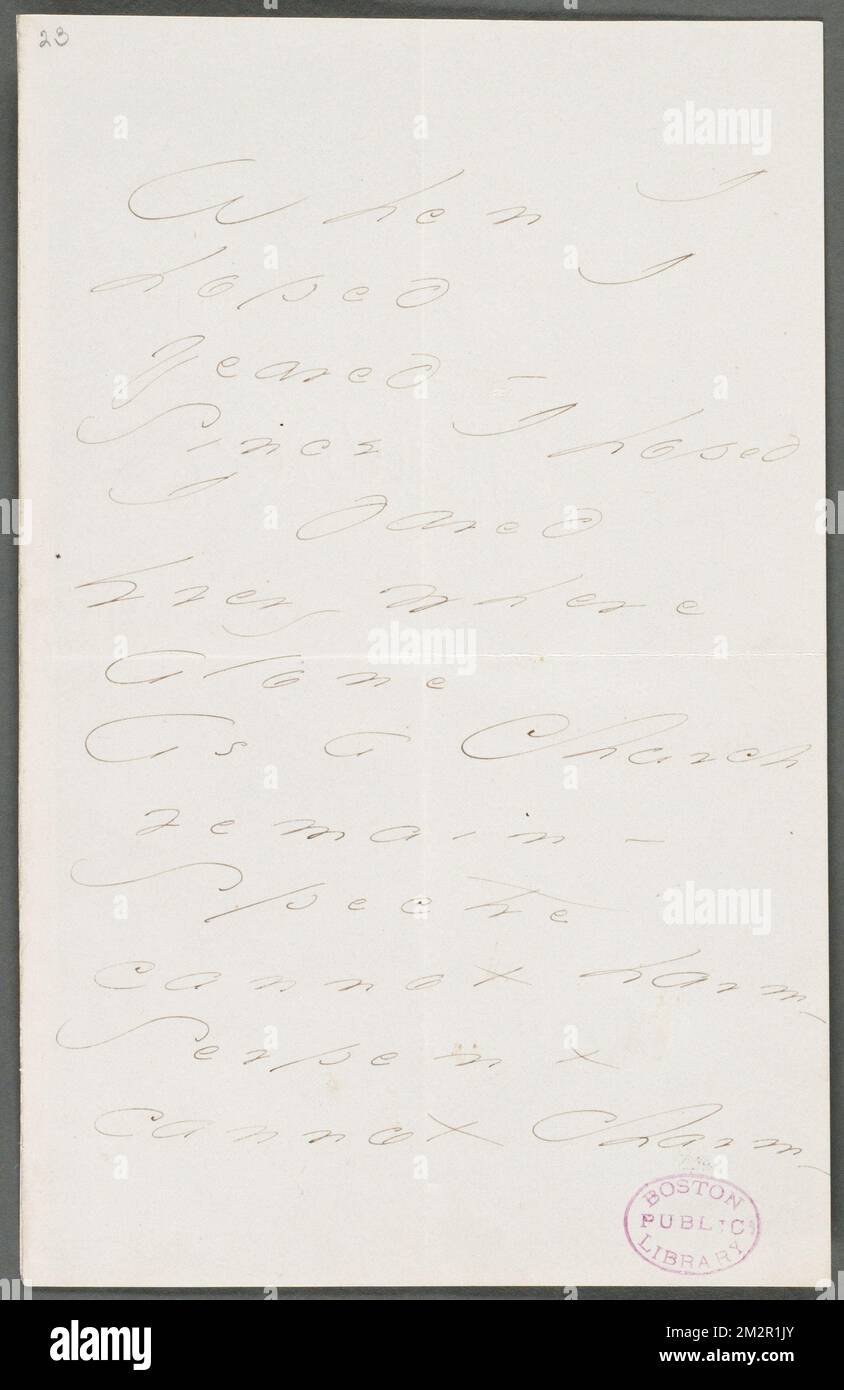 Emily Dickinson, Amherst, Mass., autograph manuscript poem: When I ...