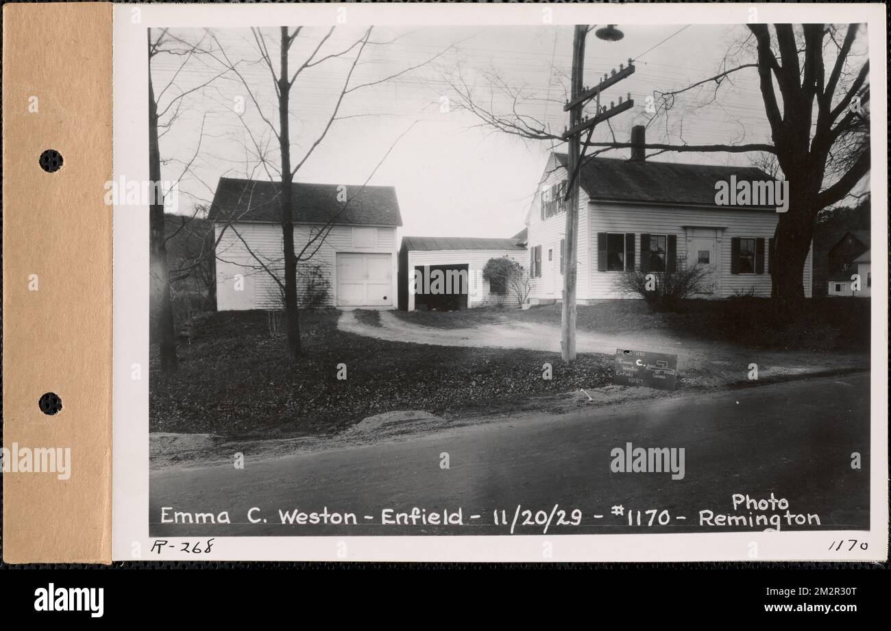 Emma C. Weston, house, barn, Enfield, Mass., Nov. 20, 1929 : Parcel no ...