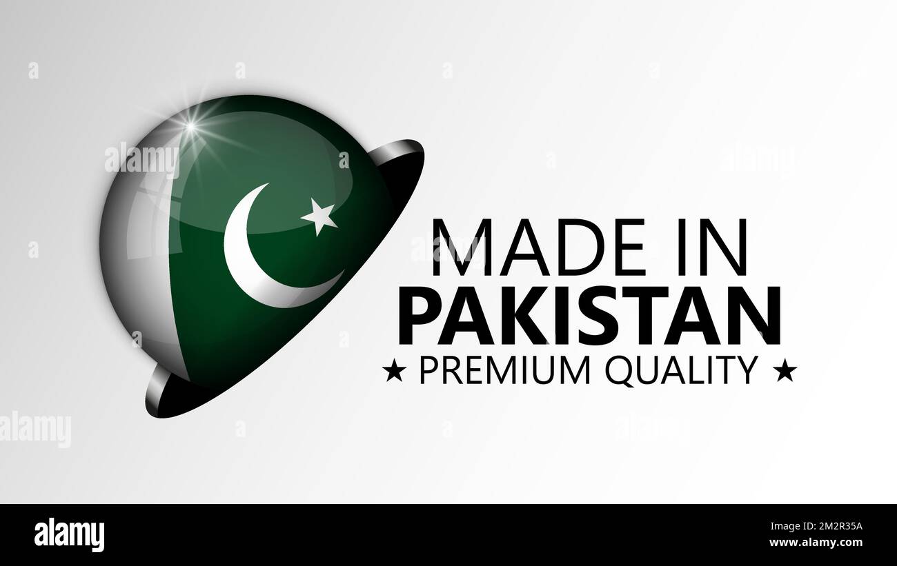 Made in Pakistan graphic and label. Element of impact for the use you ...