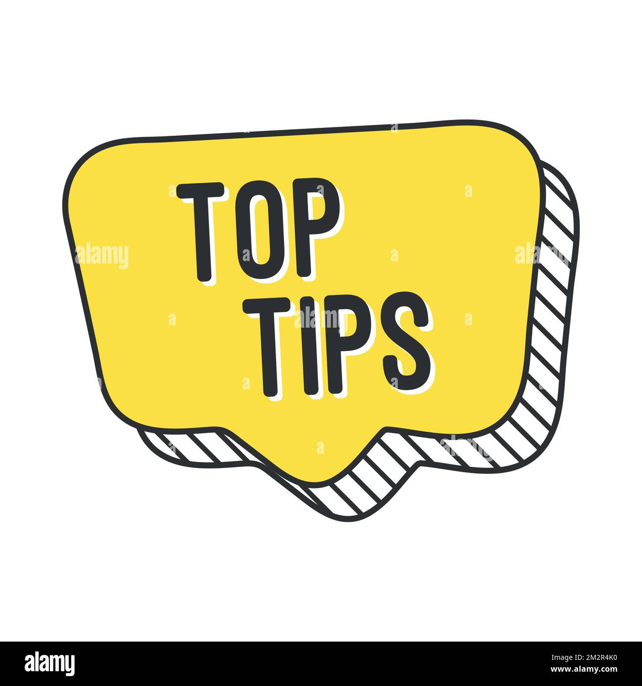Top tips on speech bubble. Vector illustration Eps 10 Stock Vector ...