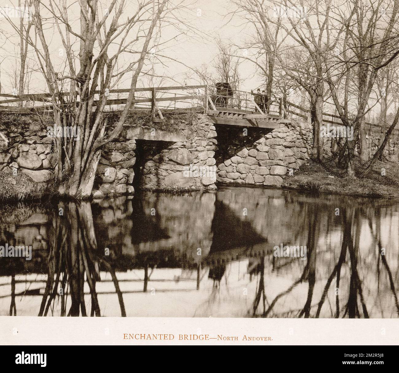 Enchanted Bridge, North Andover , Stone bridges, Rivers, Art Work of ...