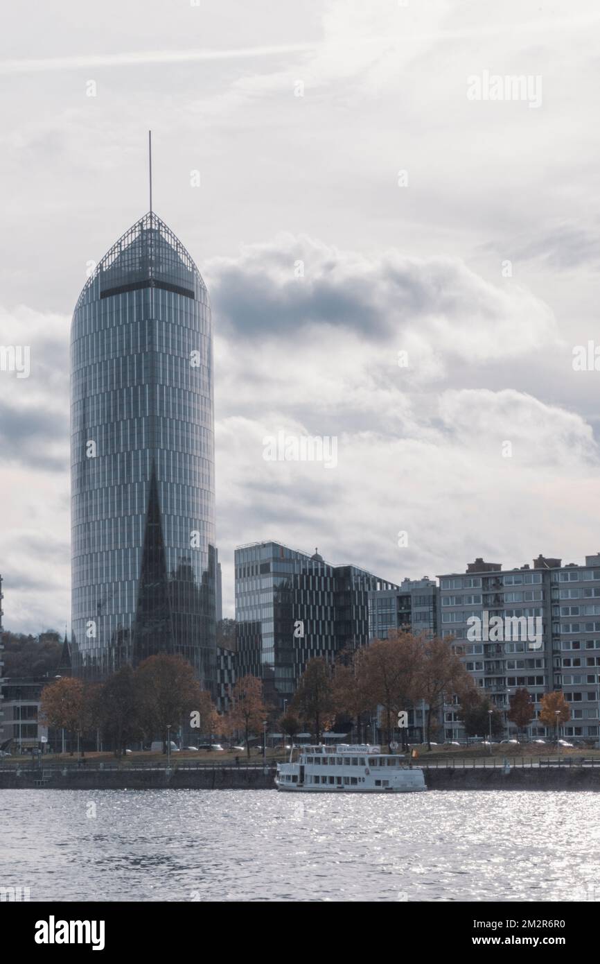Liege. Wallonia - Belgium 31-10-2021. Architectural buildings and ...