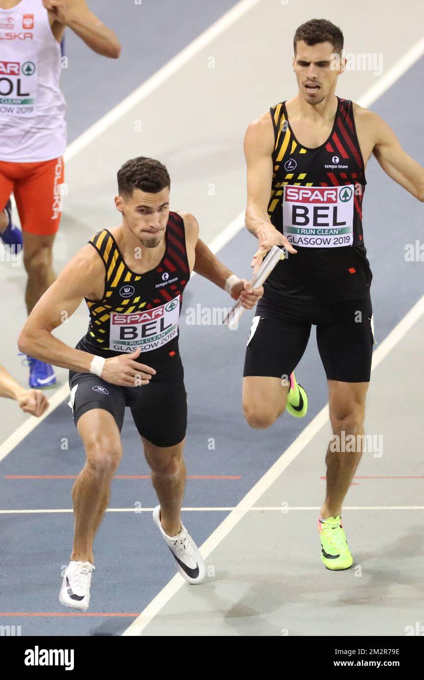 Belgian Kevin Borlee and Belgian Jonathan Borlee pictured in action ...