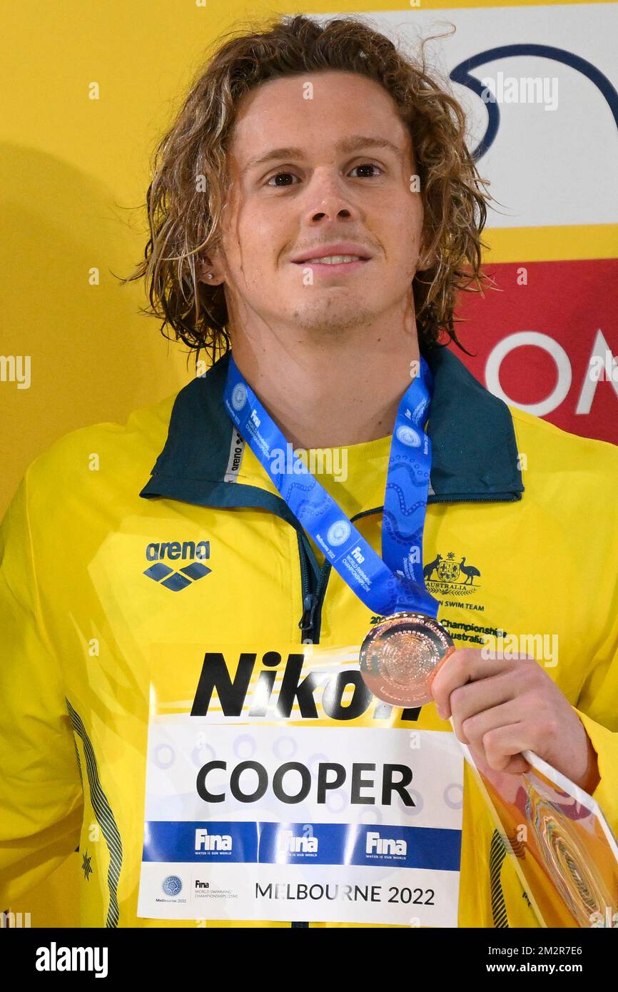 Melbourne, Australia. 14th Dec, 2022. Isaac Cooper of Australia shows ...