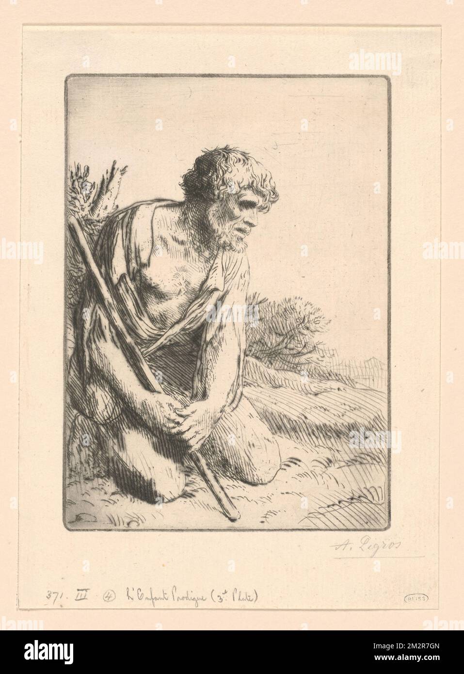 L'enfant prodigue (3rd plate) , Biblical events, Prodigal son Parable ...