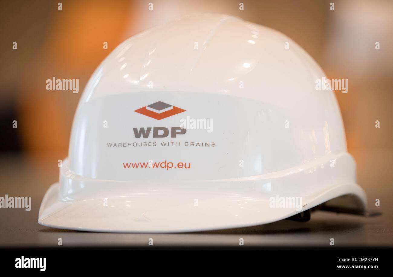 Illustration picture shows a logo at the headquarters of real estate ...