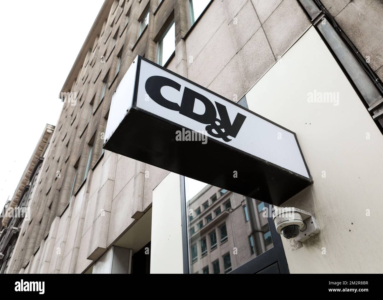 Illustration picture shows the headquarters of CD&V party in Brussels ...